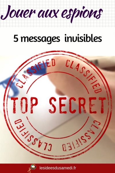 5 façons d'écrire un message secret facilement avec vos enfants