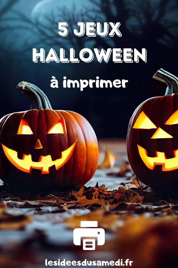 5 jeux Halloween à imprimer pour animer votre fête d'enfants