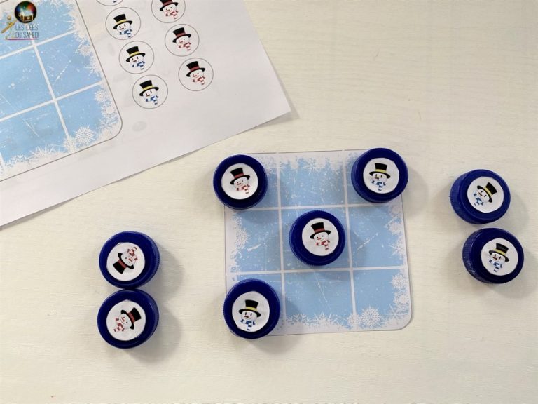 Jeux thème hiver à imprimer : bonhomme de neige