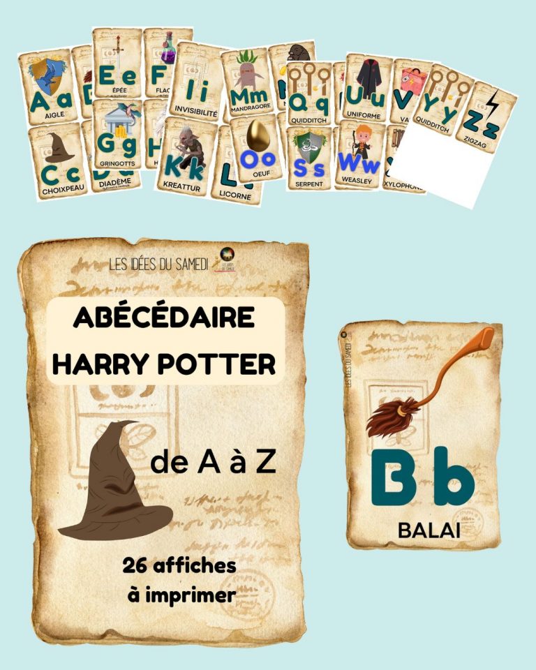 Décoration anniversaire Harry Potter à imprimer - Les idées du samedi