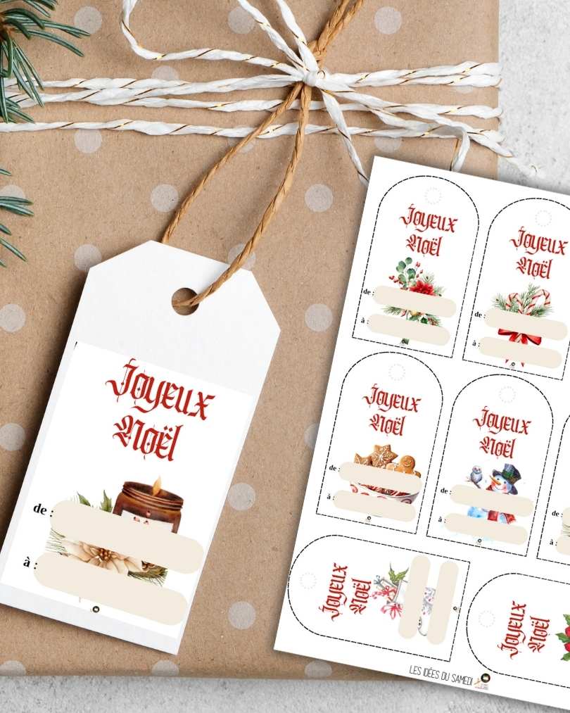 Étiquettes De Noël Imprimer Gratuites – CTMLAE